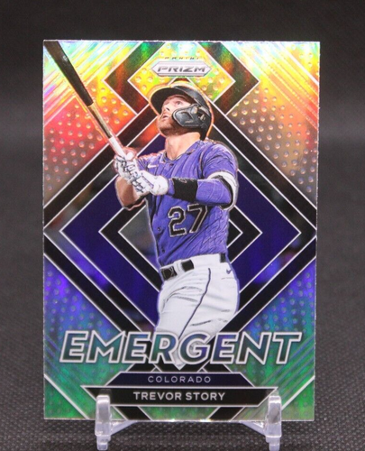 2022 Panini Prizm Emergent Insert #12 Trevor Story - Colorado Rockies ...