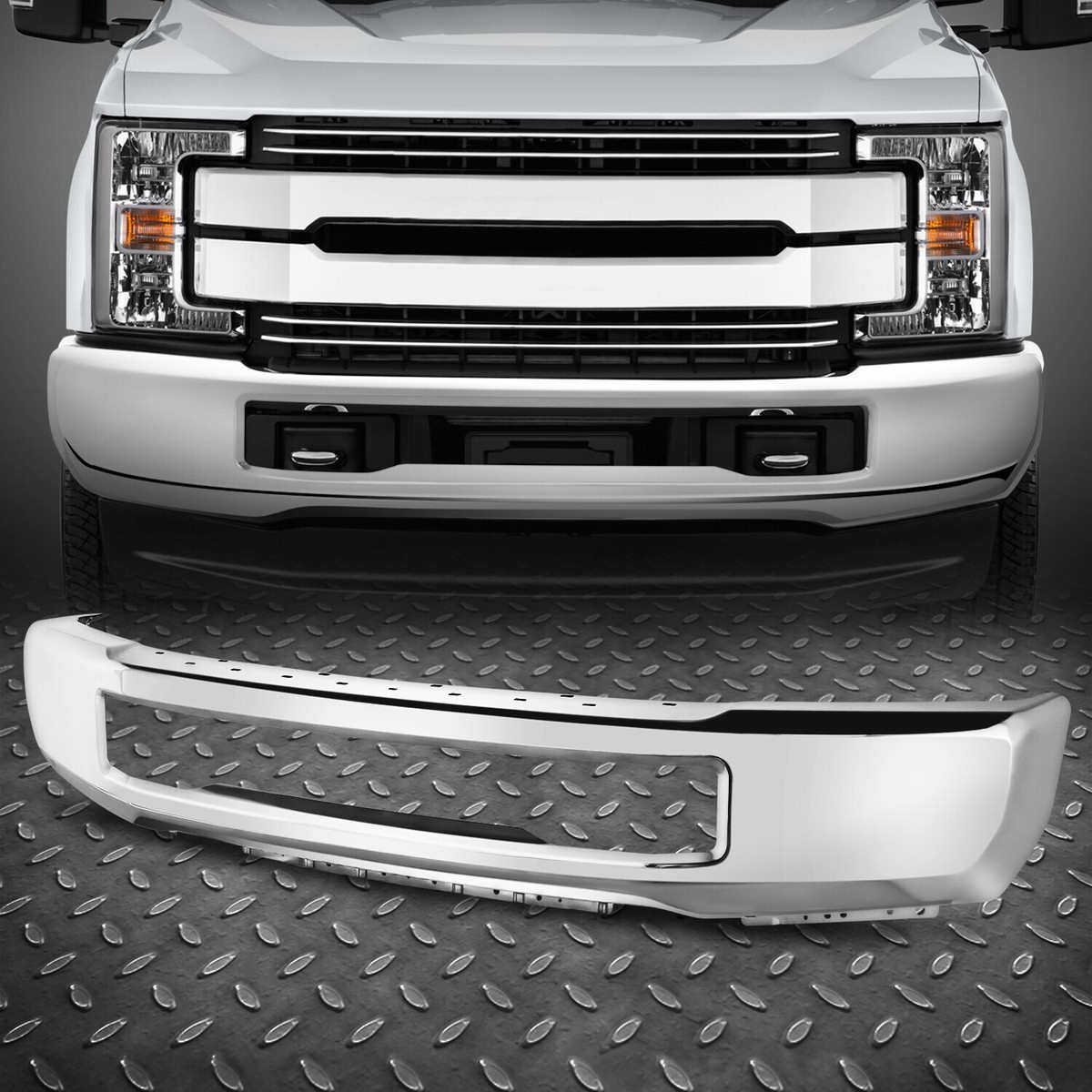 2012 Ford F250 Aftermarket Chrome Bumper
