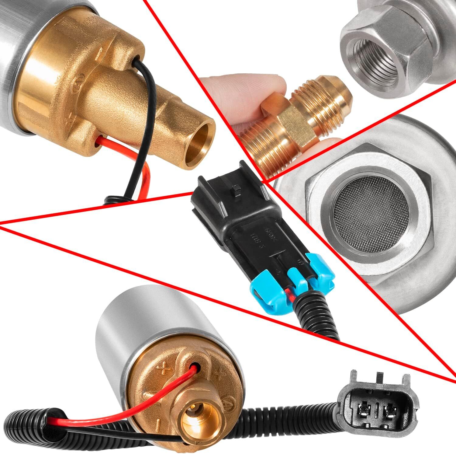 Fuel Pump & Cooler Kit for Mercury MerCruiser 8M0125852 861156A03 ...