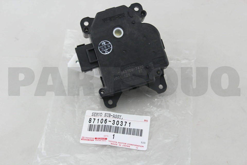 8710630371 Genuine Toyota SERVO SUB-ASSY, DAMPER(FOR MODE) 87106-30371 ...