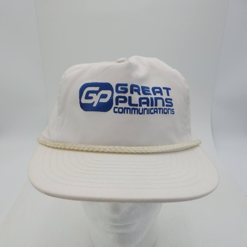 Great Plains Communications Nissin Cap Strapback Trucker Rope Hat White ...