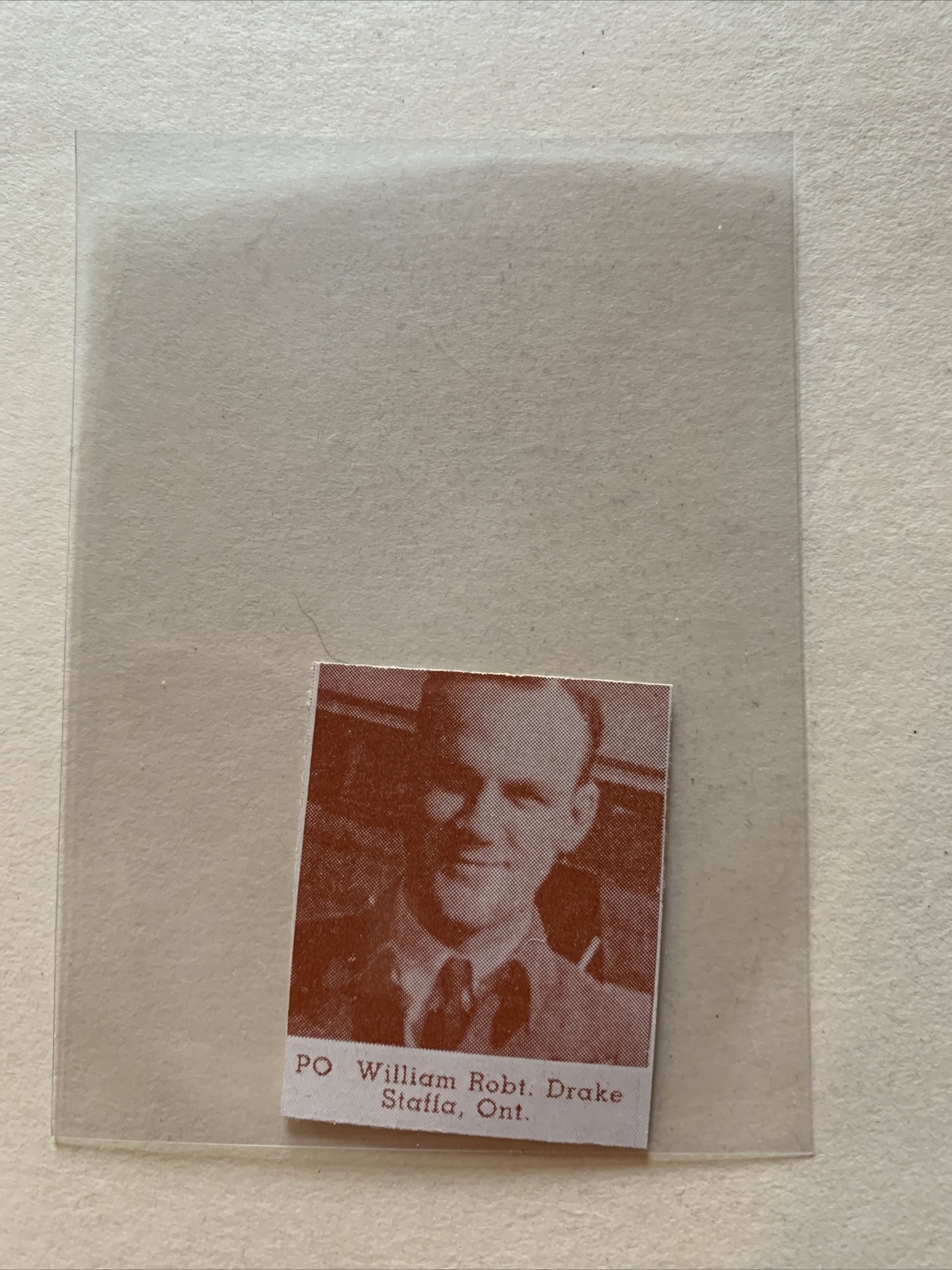 PO William Robert Drake Staffa Ontario ON 1945 WW2 Hero Panel Canada | eBay
