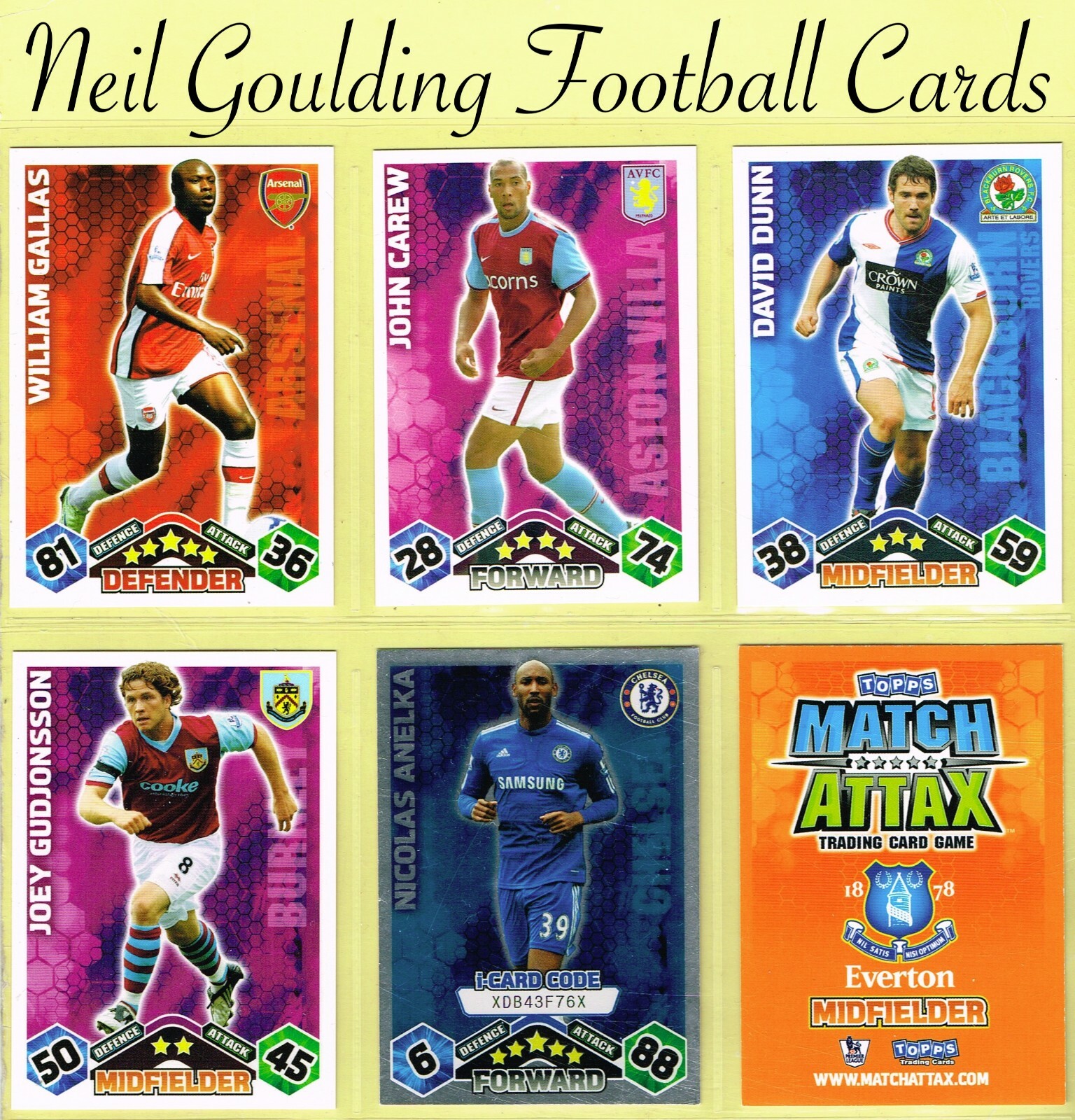 Topps MATCH ATTAX 2009-2010 ☆ Premier League ☆ Football Cards #1 to ...