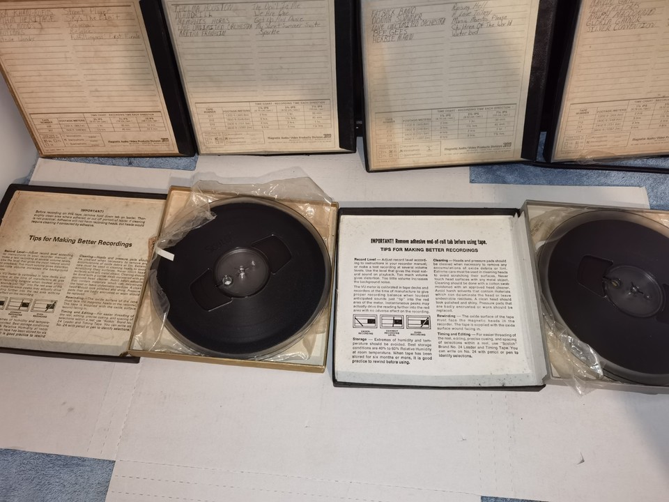 Scotch 3M Reel to Reel Recording Tape 1800 ft Tape #212 & #207 Vintage ...