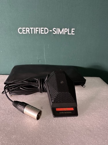 Audio‑Technica AT891R UniPlate Boundary Mic – Touch‑to‑Talk/Mute, Low ...