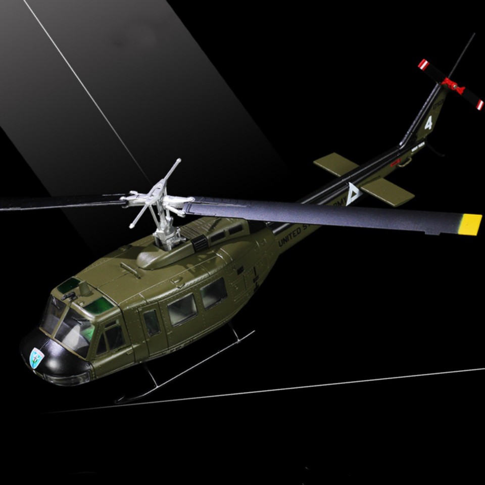 29cm Diecast Alloy 1/48 USA UH-1 Huey Helicopter Aircraft Model Static ...
