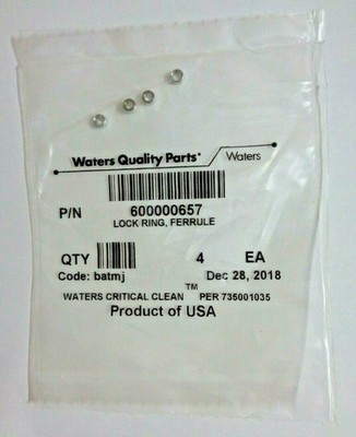 WATERS 600000657 LOCK RING FERRULE 1PK (4ea) | eBay