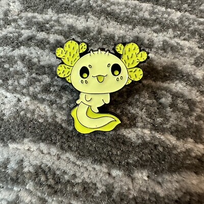Enamel Pin Axolotl Cute Cartoon Lizard Brooch Backpack Jewelry Cactus ...