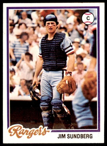 1978 TOPPS JIM SUNDBERG TEXAS RANGERS #492 (100) | eBay