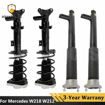 Full Set Front Rear Shock Struts Assys ADS Fit Mercedes W218 W212 CLS63 ...