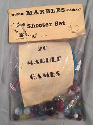 Marbles Shooter Set 20 Marble Games The Marble Man 80s 90s VINTAGE ...