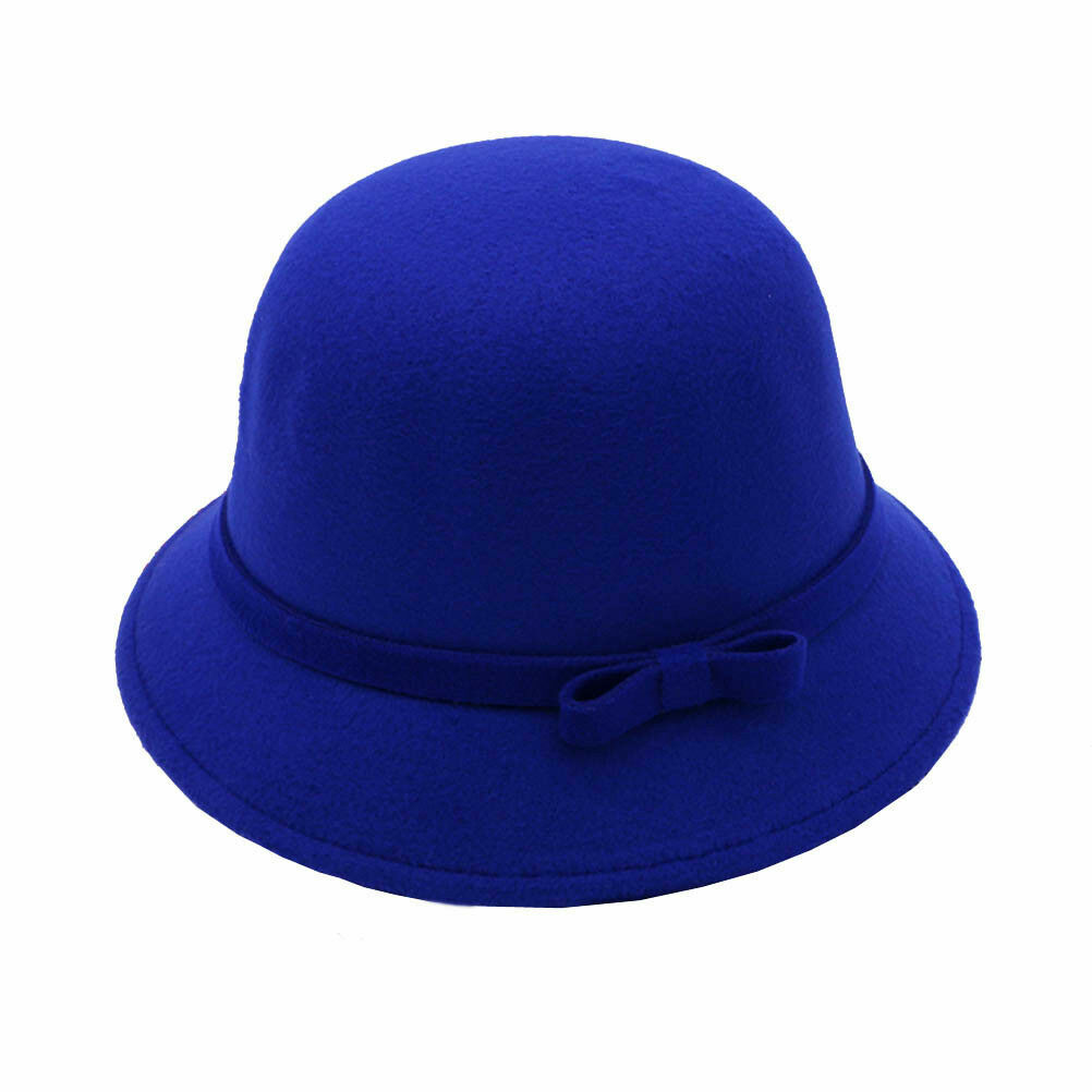Winter Girls Felt Bowler Derby Hat Ladies Womens Kids Classic Fedora ...