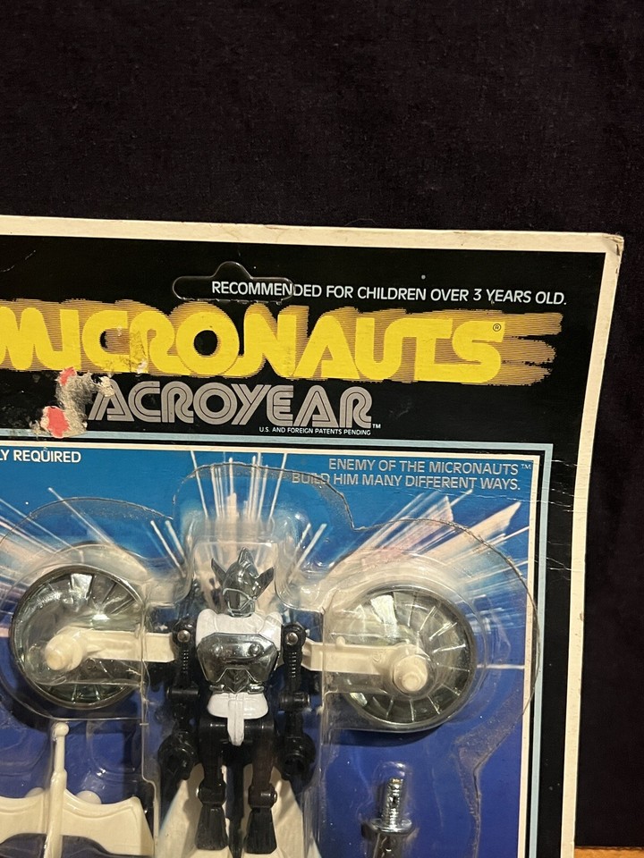 1976 Mego MICRONAUTS Metal Yellow (RARE) Acroyear Figure Brand Sealed UNPUNCHED | eBay