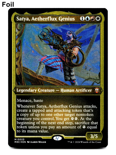 Satya, Aetherflux Genius (FOIL ETCHED) - [Commander: Modern Horizons 3 ...