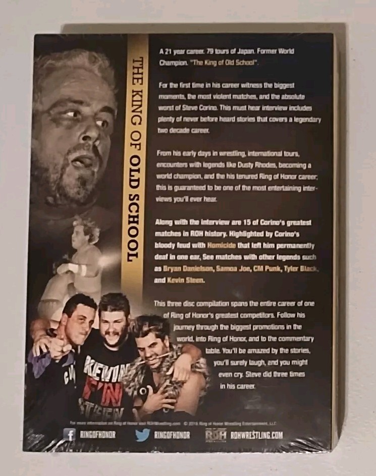 Ring Of Honor ROH - King Of Old School Worst Of Steve Corino (DVD, 2016 ...