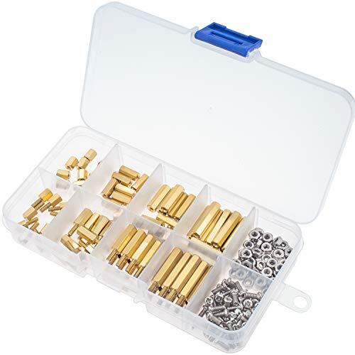 M2.5 Male Female Hex Brass Spacer Standoff Screw Nut Assortment Kit ...