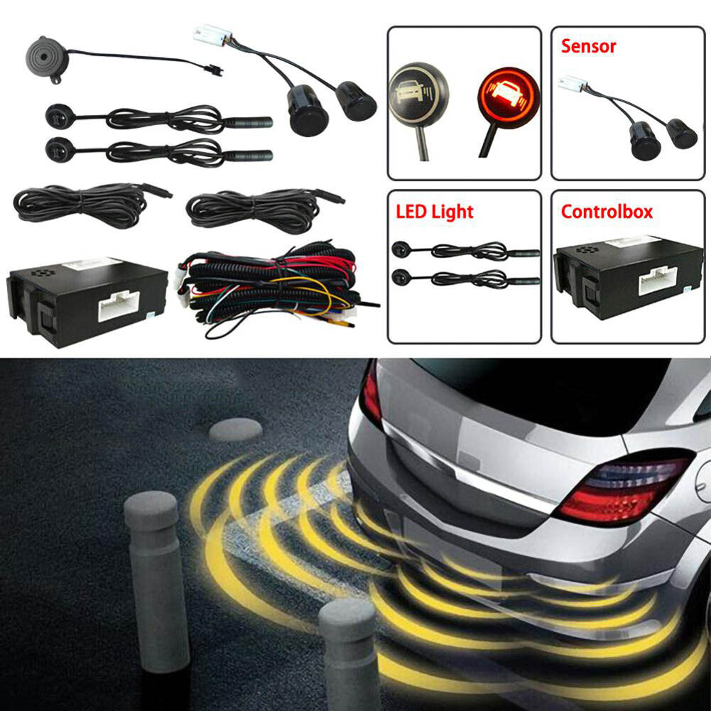 Car Blind Spot Detection Universal Ultrasonic Sensor Radar Monitoring ...