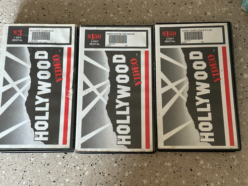 Hollywood Video VHS Lot – Original Rental Cases – Vintage Retro Movie ...