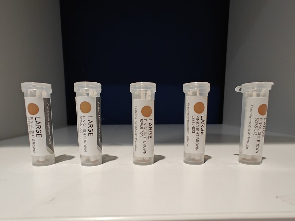 5 Pack Starkey Large Microphone Covers Filters For ITE/ITC/HS/CA - Pink ...