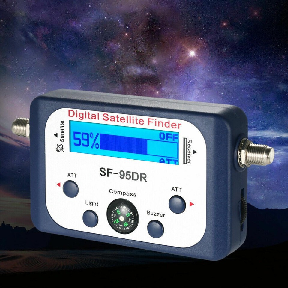 SF-95DRL Digital Satellite Finder Signal Meter Compass TV Dish FTA LNB Satfinder | eBay