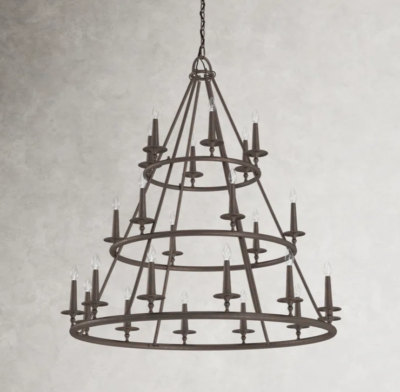 Foyer Lighting Restoration Hardware Black Raindrop 9 Light Chandeliers