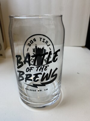 Lazy Dog Beer Club 16 Oz Can Glass Battle Of The Brews Release No. 20 w ...