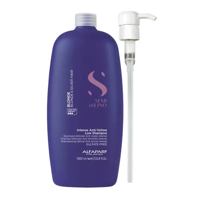 ALFAPARF SEMI DE LINO INTENSE ANTI YELLOW LOW SHAMPOO W/ PUMP | eBay ...