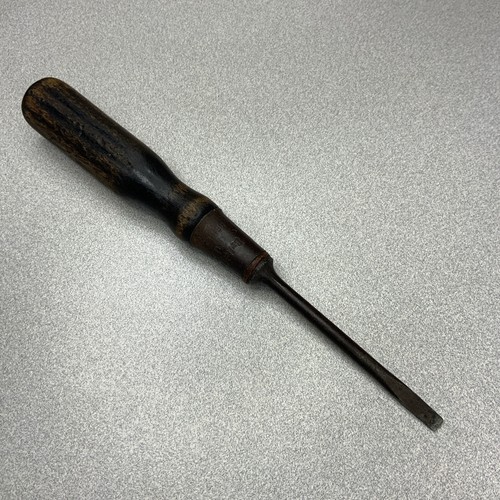 Vintage Bridgeport Bell Systems Standard Screwdriver Black Wood Handle ...