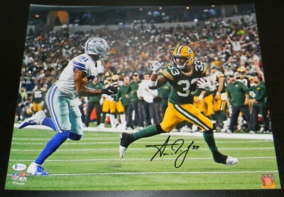 AARON JONES SIGNED AUTOGRAPHED GREEN BAY PACKERS COWBOYS WAVE 16x20 ...