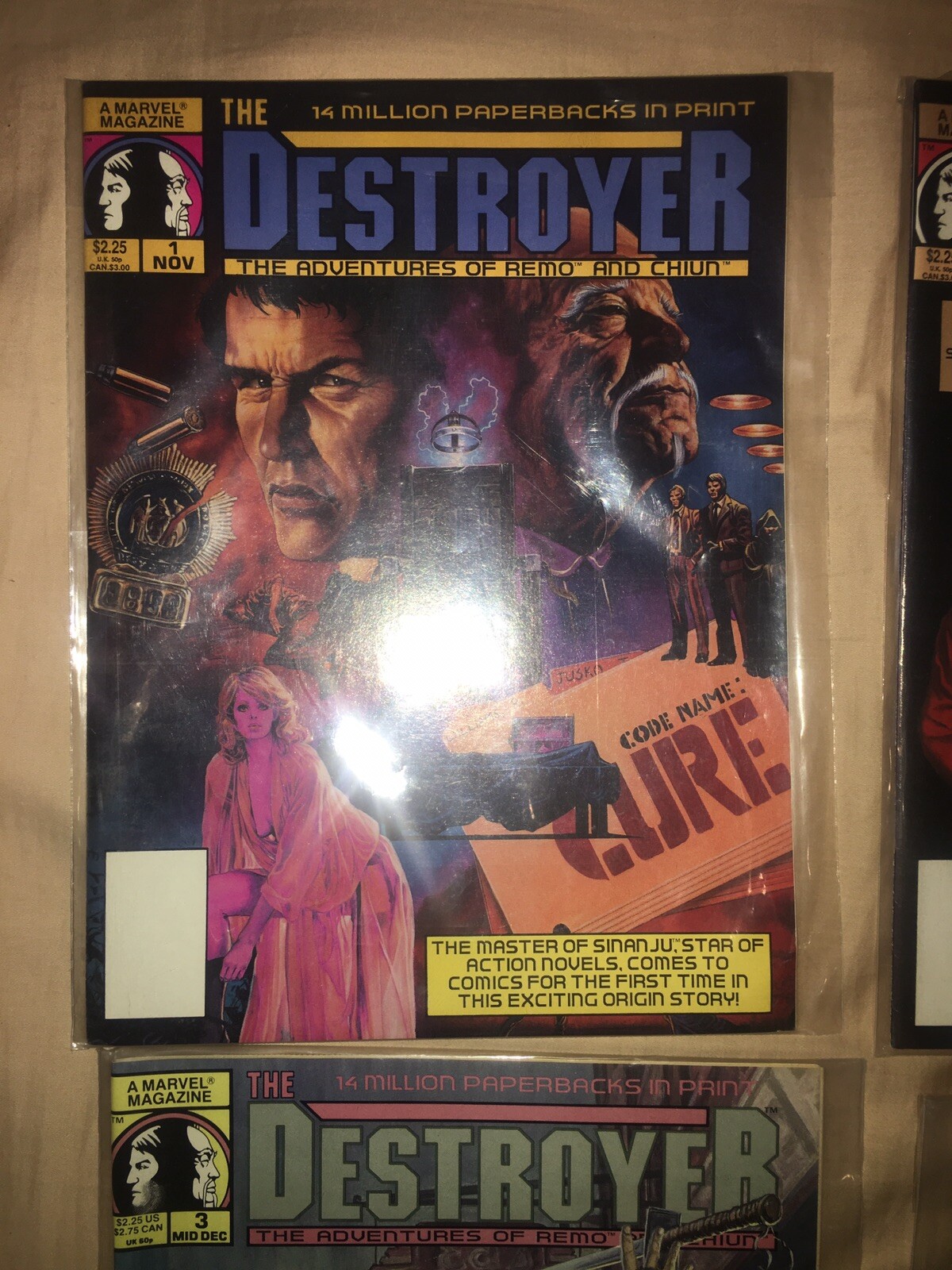 The Destroyer Adventures Of Remo And Chiun 1 2 3 5 7 Marvel Magazines ...