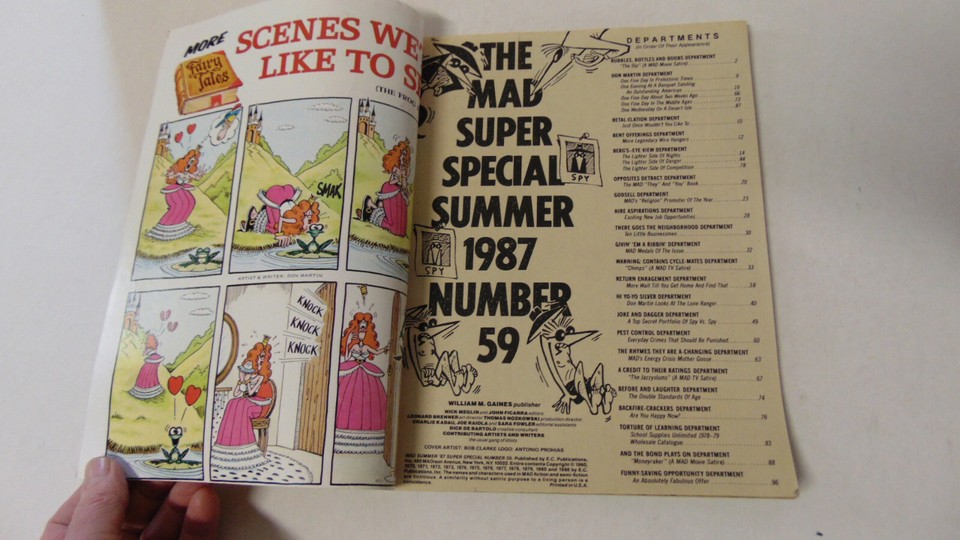 Mad Bombs Super Special Summer 1987 #59 VG Spy VS Spy Alfred E | eBay