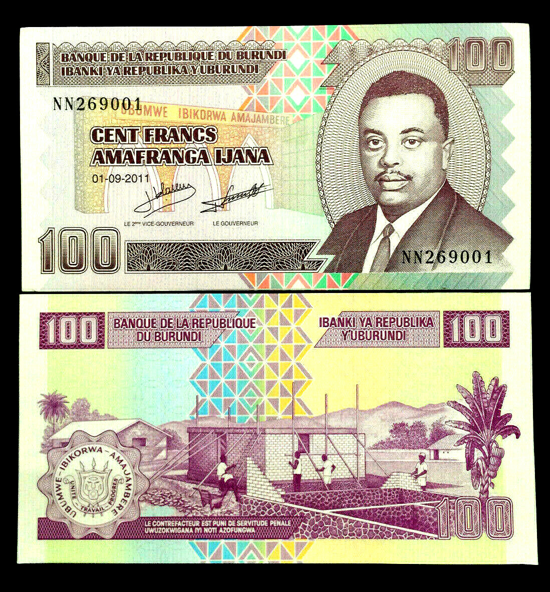 Burundi 100 Francs Banknote World Paper Money UNC Currency Bill Note | eBay