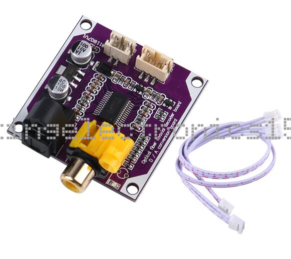 Optical Fiber Coaxial DAC Digital Audio Decoder Board D/A Converter 24 ...