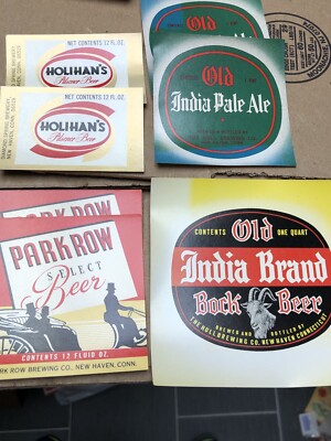 Hull Brewing Co. Bock Beer Holihans Park Row 50 Asst Beer Labels New ...