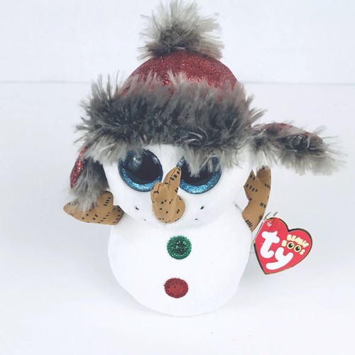 Ty Christmas 2018 Beanie Boos Collection 6" Buttons the Snowman Plush ...