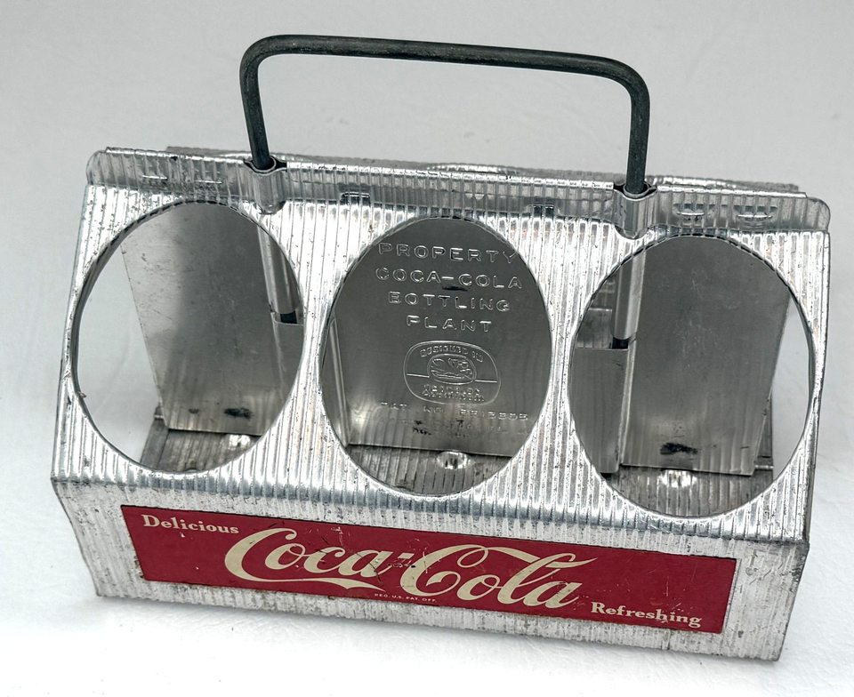 Vintage Aluminum 6 bottle Coke Coca-Cola Carton Carrier | eBay