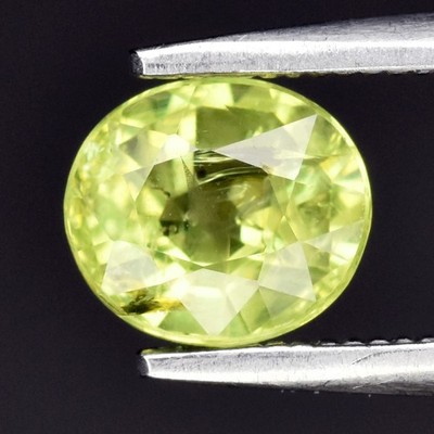 💎 1.00ct 6x5.3mm Oval Natural Yellowish Green Grossular Garnet - Africa ...