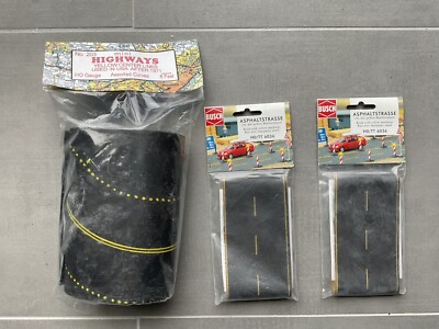 Mini Highways And Busch Brand HO Scale - Assorted Curves And Asphalt ...