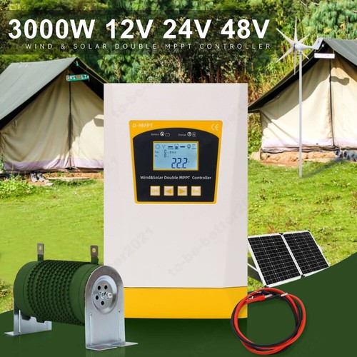 3000W 12/24/48V Auto Wind Solar Hybrid Charge Controller With Dump Load ...