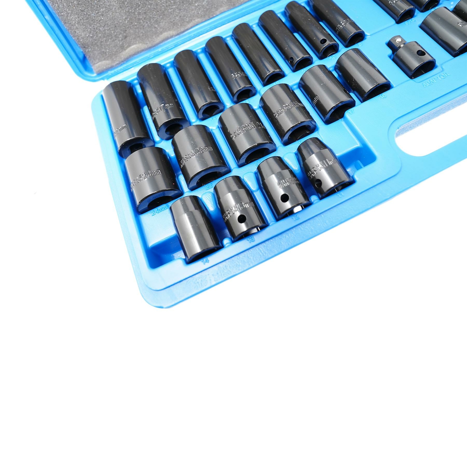 38pc Impact Socket Set Metric AF Imperial Deep Shallow 1/2” & 3/8 ...