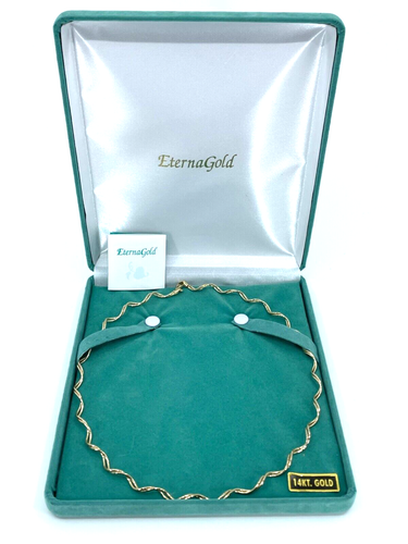 14k Yellow Gold Eterna Necklace in Original Box | eBay