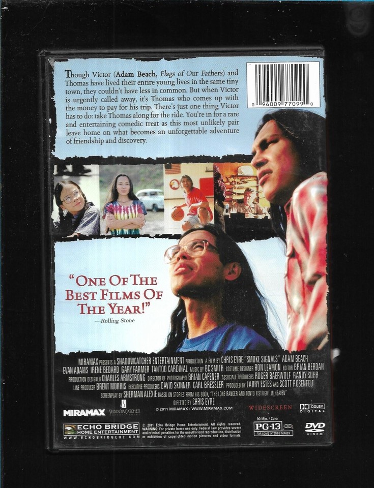 * OOP * Chris Eyre's SMOKE SIGNALS - Adam Beach - RARE MIRAMAX ...