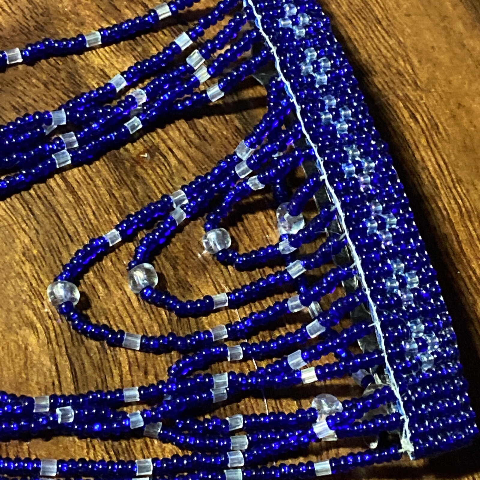 Retro Native American Handmade Glass Seed Bead Hair B… - Gem