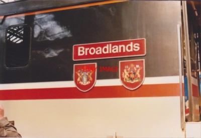 PHOTO NAMEPLATE CLASS 73 LOCO NO 73142 BROADLANDS | eBay UK