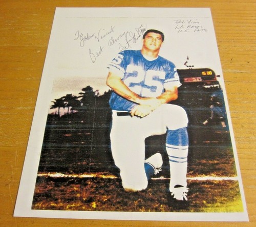 Pat Studstill (d. 2021) Autographed 8.5X11 Photo NFL Football Detroit ...