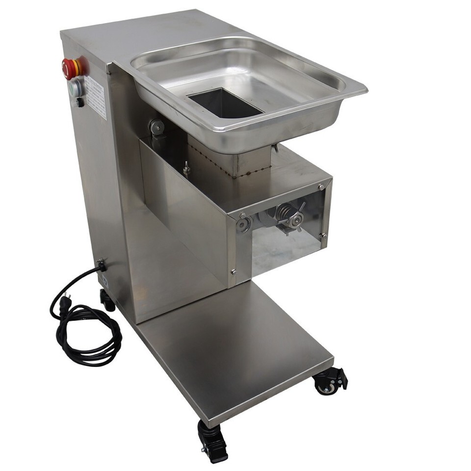 110V QE Meat Cutting Machine 8mm Blade Meat Cutter Slicer 500KG/H ...