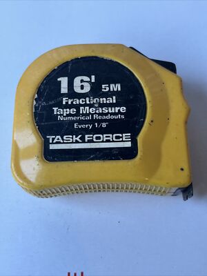 TASK FORCE 16' FRACTIONAL TAPE MEASURE (t31) | eBay