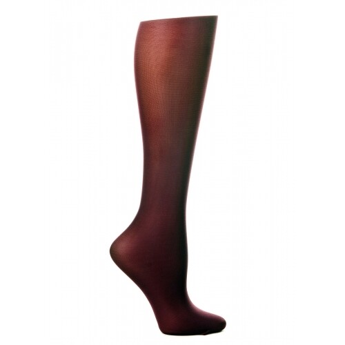 Fashionelle Women Brown 8-15 mmHg Graduated Compression Knee Highs Sock ...