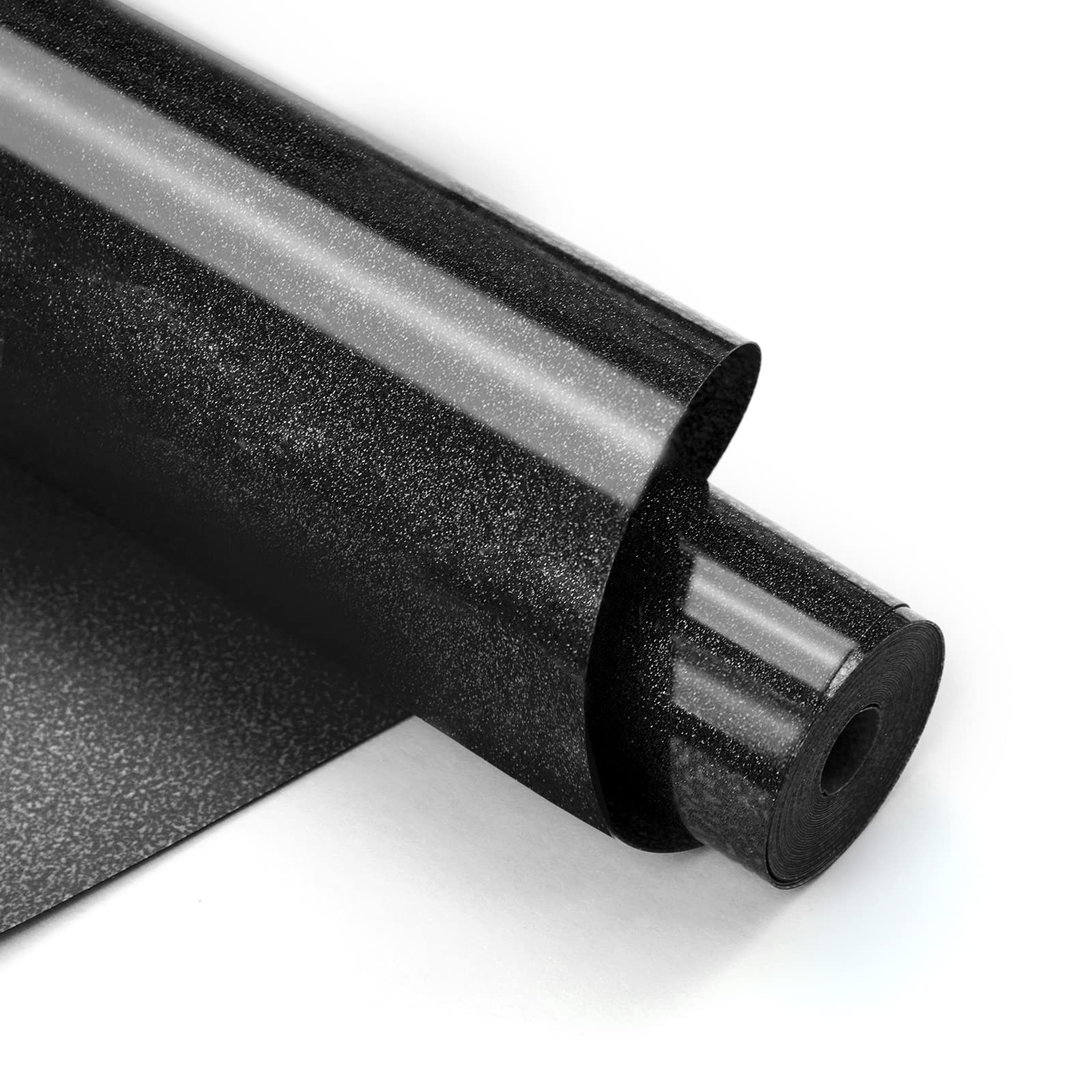 Black Glitter Heat Transfer Vinyl Roll Iron On HTV 12 Inch x 10 FT | eBay