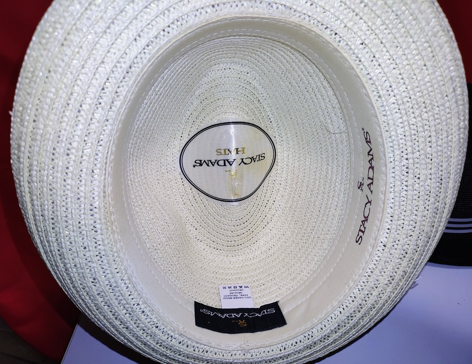 2 Hats A Stacy Adams Natural Fedora Paper Braided ,Park Royal Milan ...